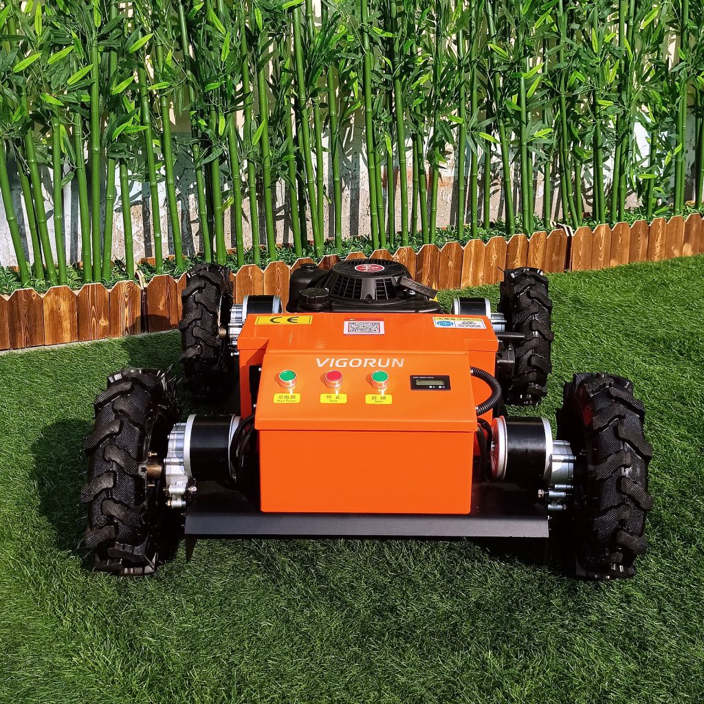 Wheel Radio Controlled Grass Cutter Vtw550 90 With Electric Start Vigorun Mower Remote